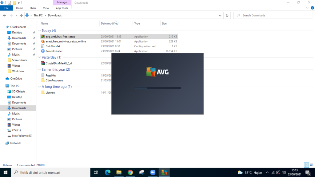 Cara install software AVG Terbaru Di Komputer Windows 10