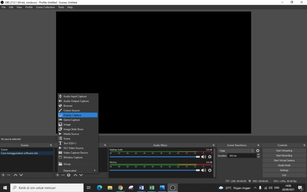 Cara Menggunakan OBS Dengan Mudah Dan Benar Di Versi Terbaru