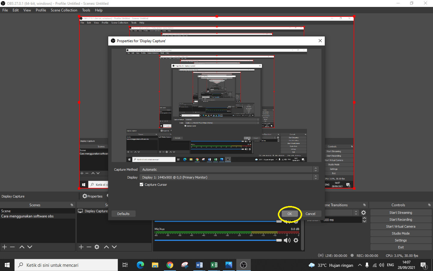 Cara Menggunakan OBS Dengan Mudah Dan Benar Di Versi Terbaru