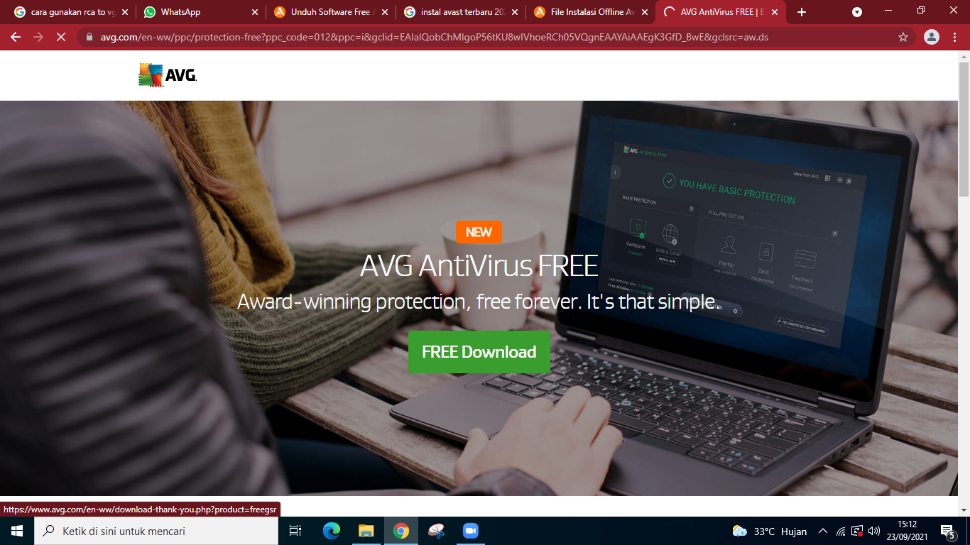 Cara install software AVG Terbaru Di Komputer Windows 10