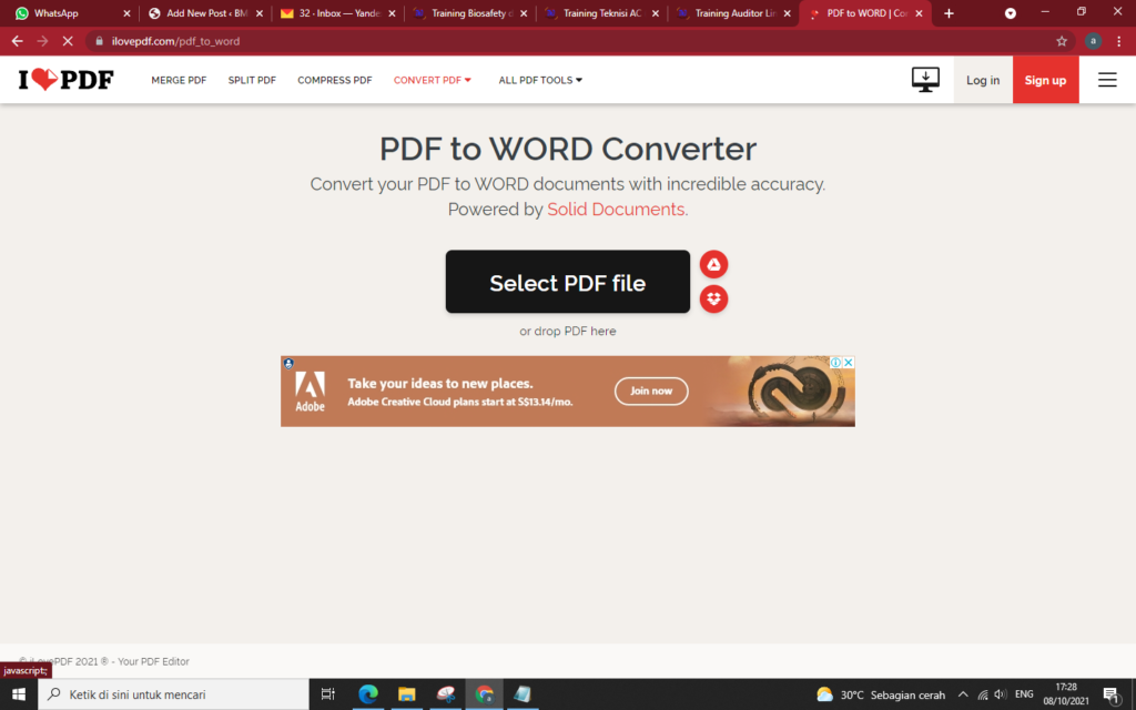 Cara Merubah file PDF ke Word Tanpa Harus Install Software Tambahan
