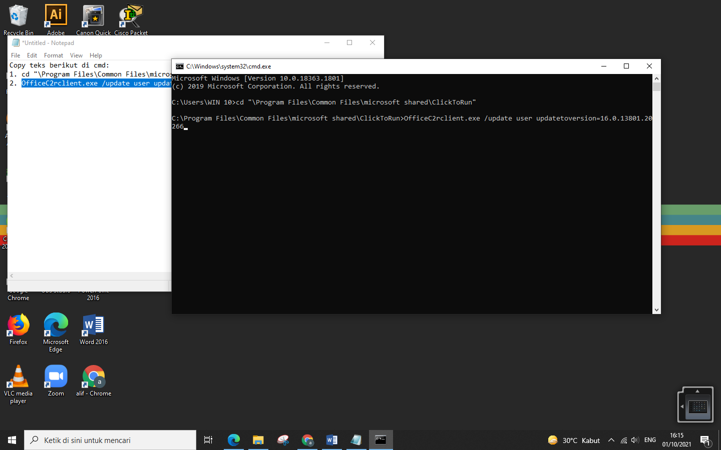 Cara atasi masalah get genuine office pada office 2016 dengan mudah