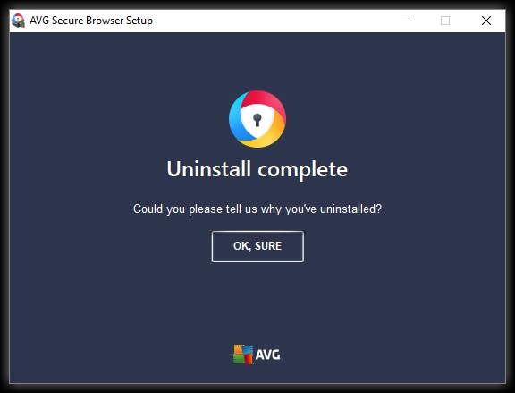 Cara uninstall AVG Secure browser di windows 10 dengan benar